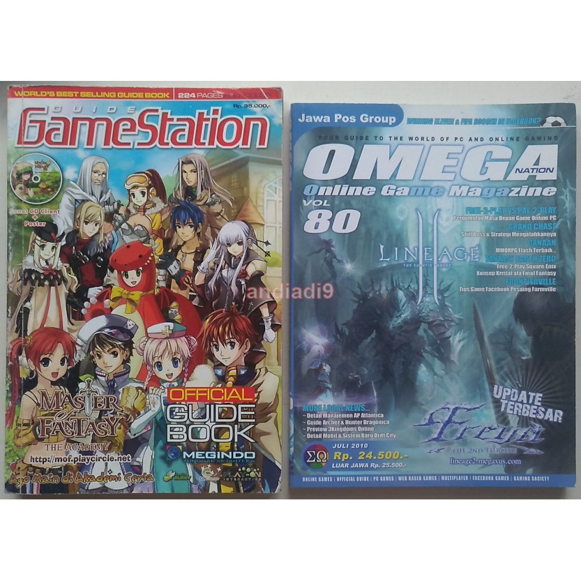 Jual PANDUAN GAME ONLINE GAMESTATION MASTER OF FANTASY THE ACADEMY ...