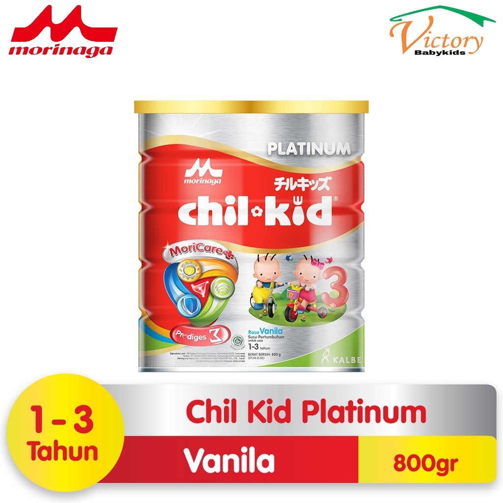 Jual Morinaga Chil Kid Platinum 3 Vanila 1-3 tahun 800g | Shopee Indonesia