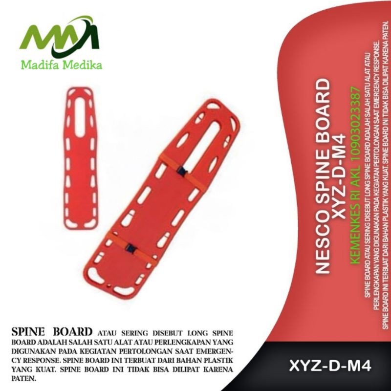 Jual Spinal Board Nesco / Tandu Spinal / Spine Board Nesco | Shopee ...