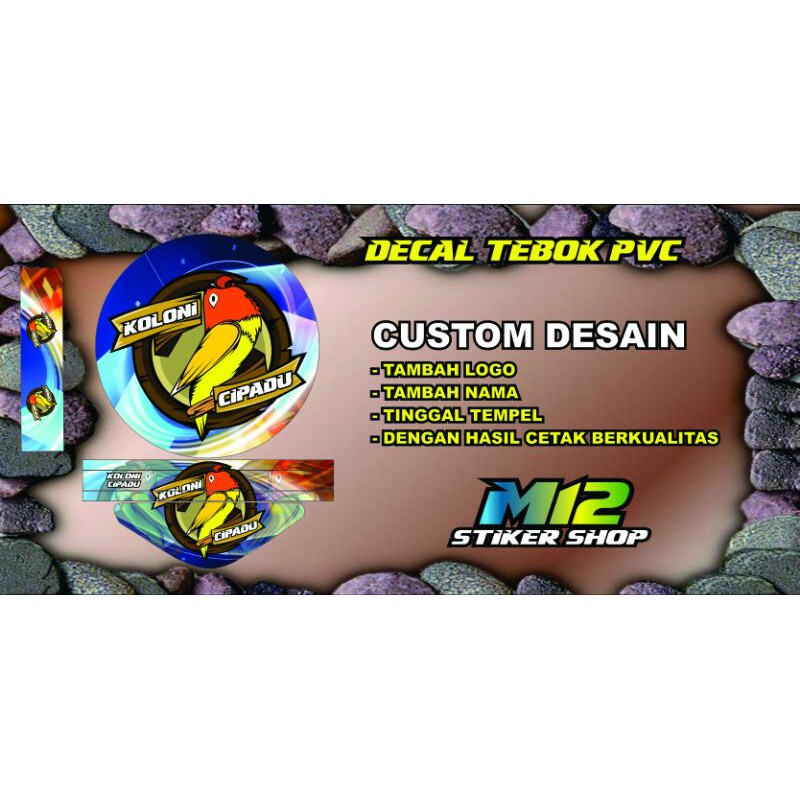 Jual stiker Tebok pvc custom | Shopee Indonesia