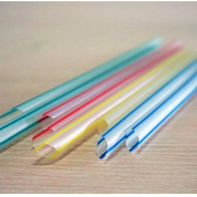 Jual Sedotan boba sedotan bubble ukuran 10mm lancip isi 160/Sedotan ...