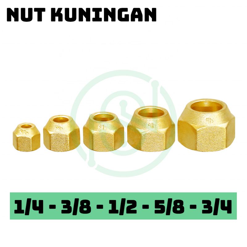 Jual NUT KUNINGAN AC BERBAGAI UKURAN | Shopee Indonesia