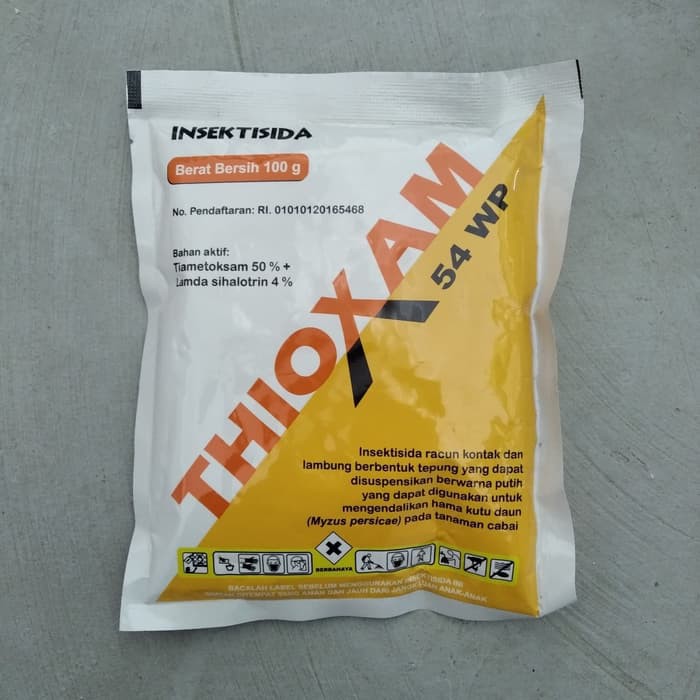 Jual AGROSHOP383 - THIOXAM 54 WP 100 gram Insektisida Tiametoksam 50% + Lamda Sihalotrin 4% ...