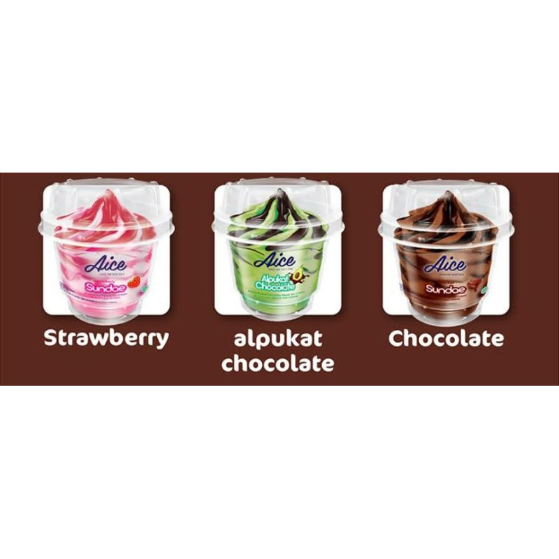 Jual Aice Sundae Ice Cream Cup 100ml Es Krim | Shopee Indonesia