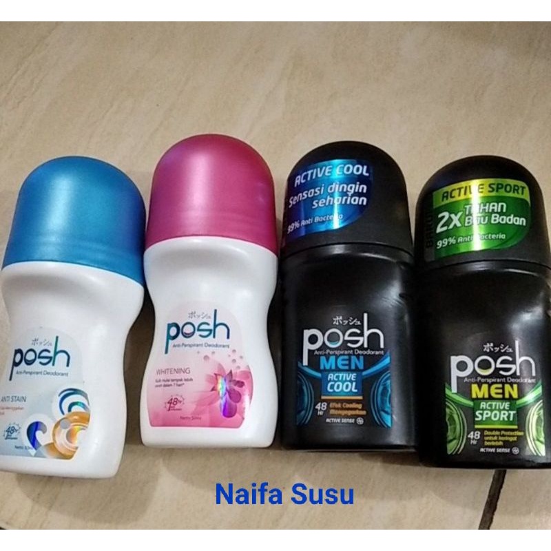 Jual Posh Deodorant Roll On All Varian 50 mL | Shopee Indonesia