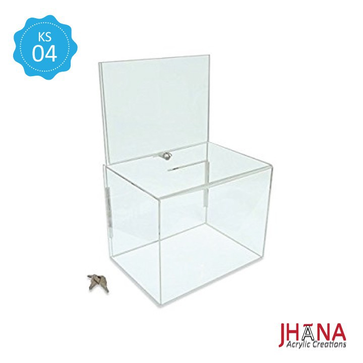 Jual ACRYLIC KOTAK SARAN KS04L / Box Akrilik / Sugestion Box | Shopee ...