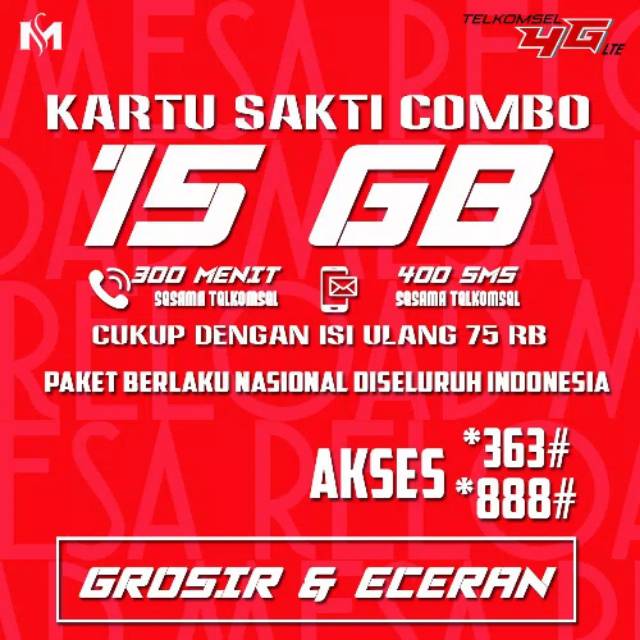 Jual Kartu Sakti Telkomsel | Shopee Indonesia