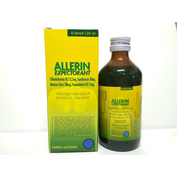 Jual ALLERIN EKSPEKTORAN SIRUP 120 ML | Shopee Indonesia