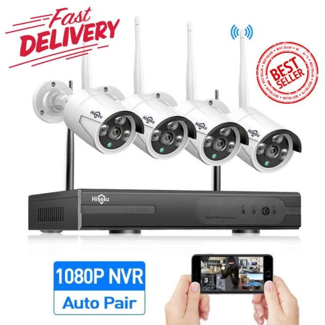 Jual NVR Kit IP Camera CCTV Wireless 4 Channel Plug and Play 720p P2P ...