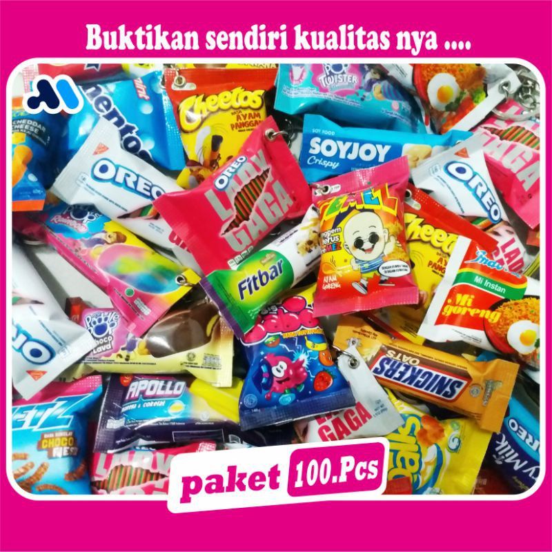 Jual Ganci Snack isi 100pcs (1kg muat 200pcs) | Shopee Indonesia