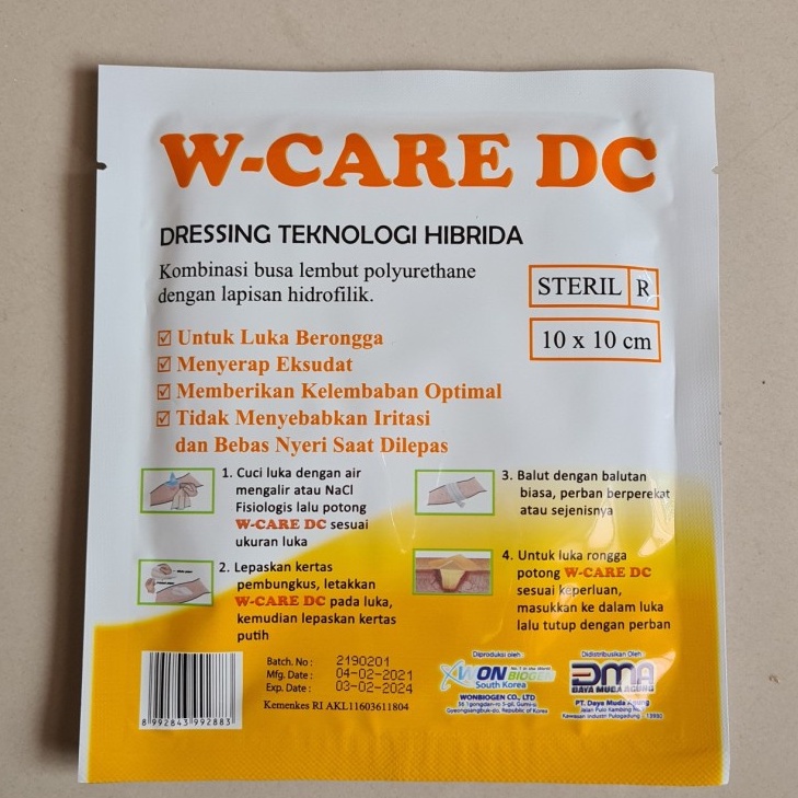 Jual W CARE DC 10x10 / W-CARE DC / WE CARE DC / Perban Luka Foam ...