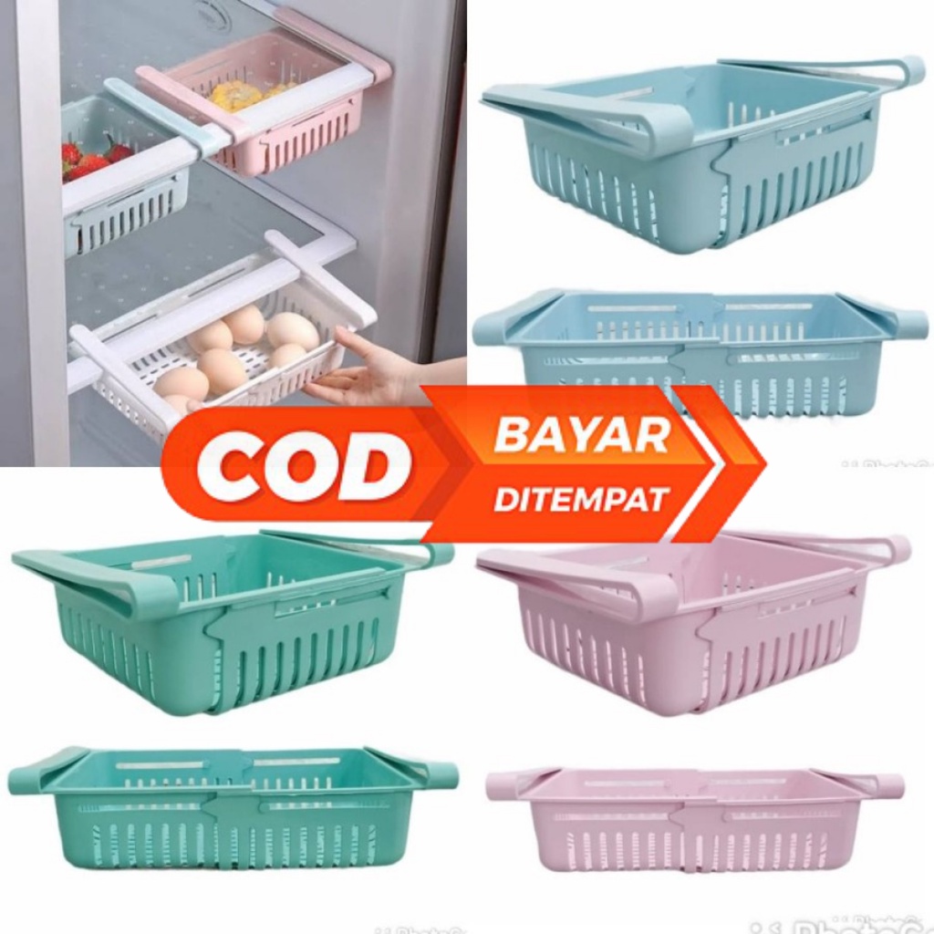 Jual Rak Kulkas Multifungis Storage Box Kulkas Organizer Keranjang ...