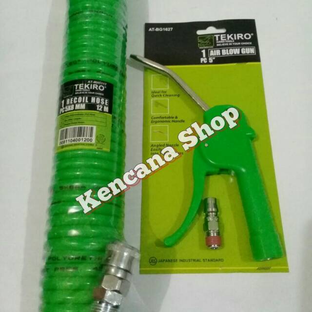 Jual Tekiro selang recoil 12 meter paket tembakan angin air blow gun ...