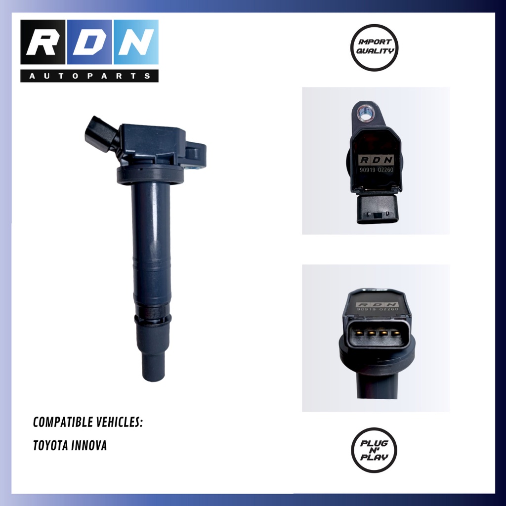 Jual IGNITION COIL KOIL TOYOTA INNOVA FORTUNER HILUX BENSIN 2.0 RDN ...