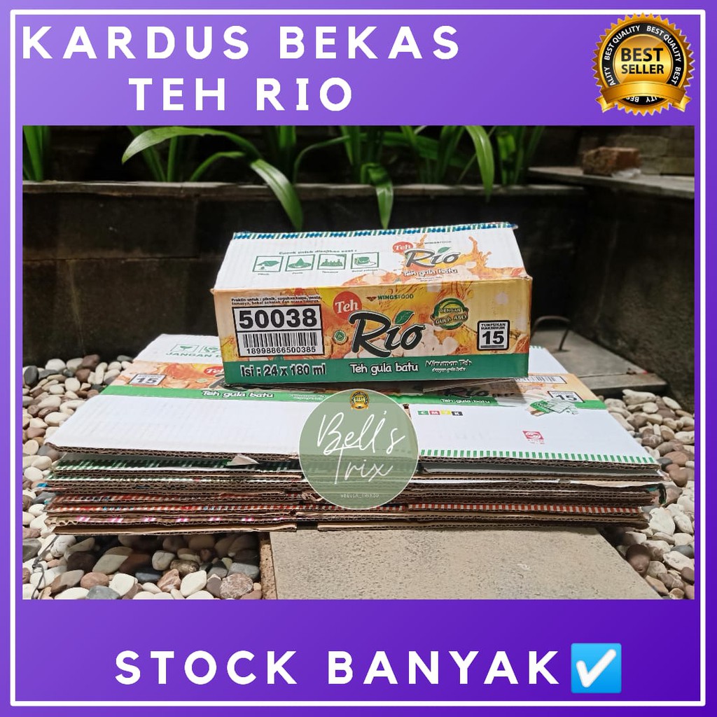 Jual KARDUS BEKAS TEH RIO 33cm x 23cm x12cm - kardus bekas - kardus ...