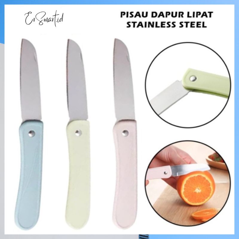 Jual PISAU LIPAT MINI STAINLESS / PISAU BUAH DAPUR TRAVELING (PBL80 ...