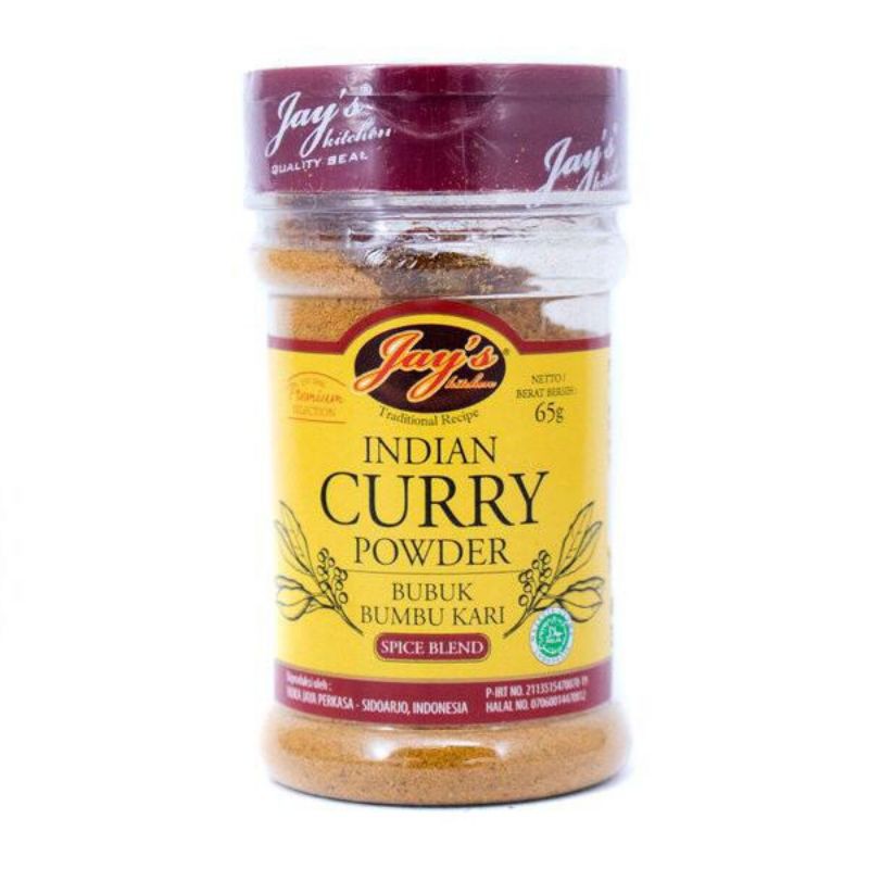 Jual Jay's Indian Curry Powder 65g (Bumbu Kari) Jays Kitchen | Shopee ...