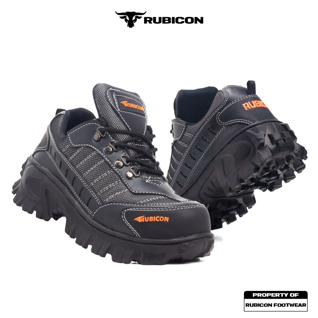 Jual SEPATU ORIGINAL RUBICON / RUB TRACK SAFETY INVADER BLACK BOOTS ...