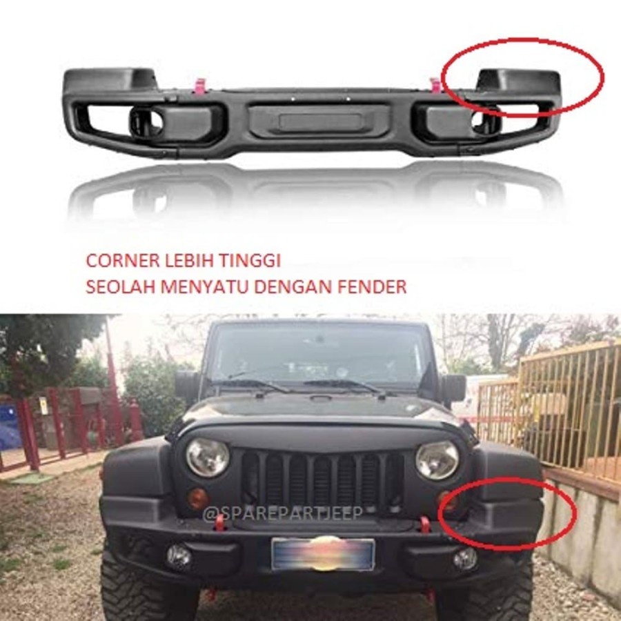 Jual Bumper Bemper Depan Anniversary New Modified Style Jeep Wrangler ...