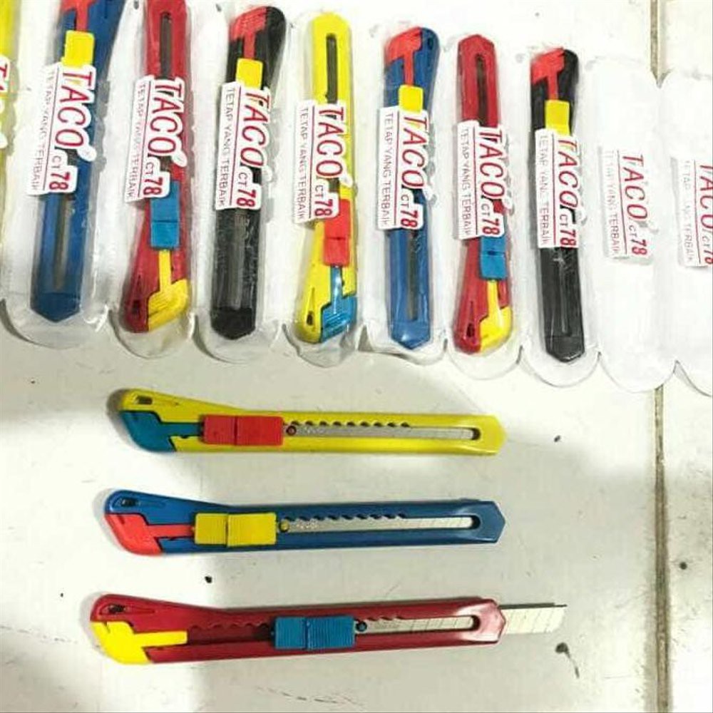 Jual Pisau Cutter Kecil Taco CT 78 ALat Tulis Kantor | Shopee Indonesia