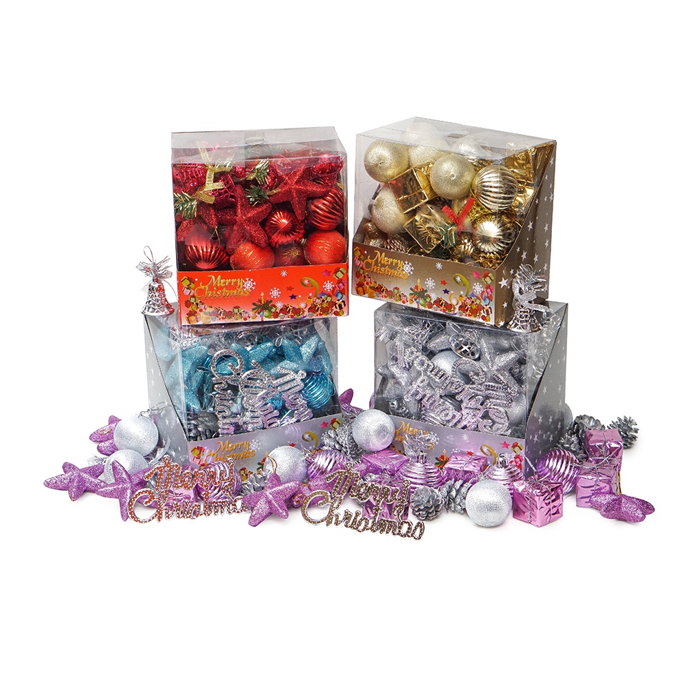 Jual Hiasan Pohon Natal Mix In The Box Sedang Isi 51 - Dekorasi Natal ...