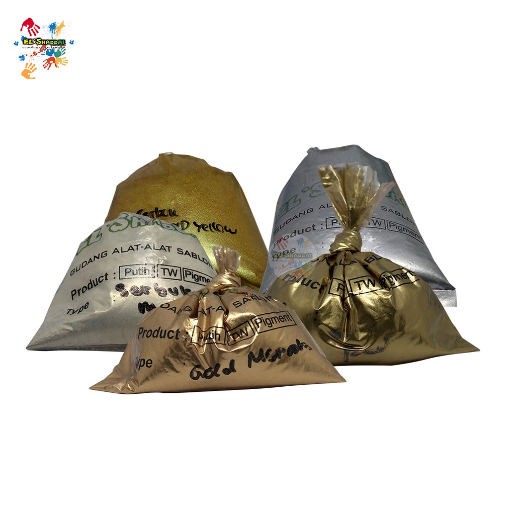 Jual Serbuk emas kuning powder gold yellow 100 gram | Shopee Indonesia