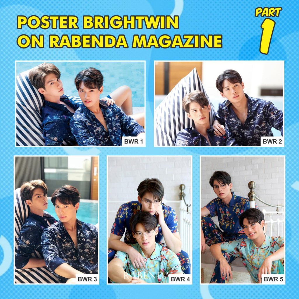 Jual POSTER BRIGHTWIN ON RABENDA MAGAZINE THAILAND BRIGHT VACHIRAWIT WIN METAWIN Part. 1 ...
