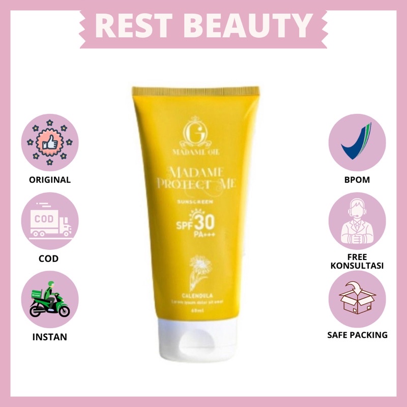 Jual RESTBEAUTY - Madame Gie Protect Me Sunscreen SPF 30 PA+++ - Kuning ...