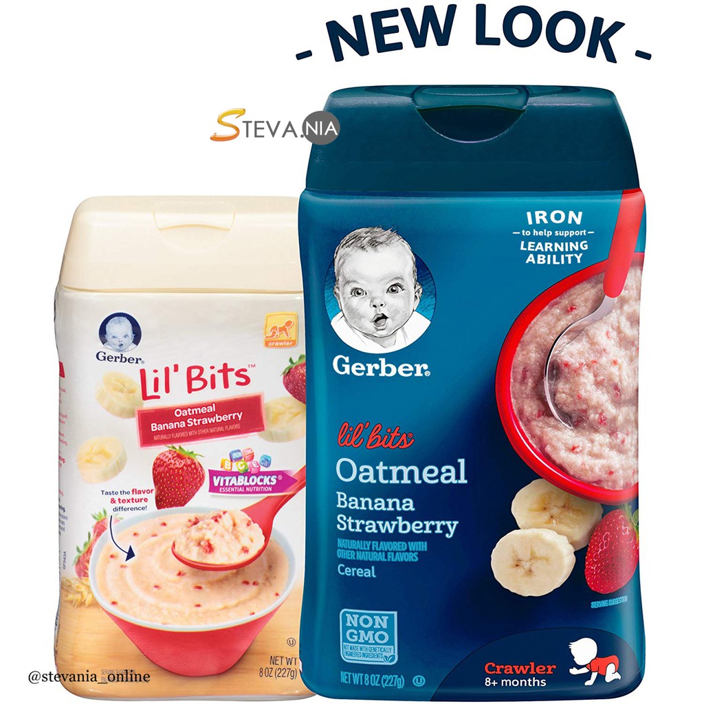 Jual Gerber Instant Cereals - Lil Bits Strawberry | Shopee Indonesia