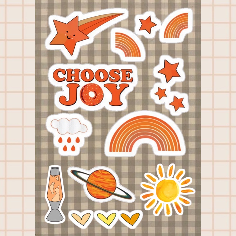 Jual Orange Tumblr Stickers Pack, oren tumblr stiker stiker jurnal ...