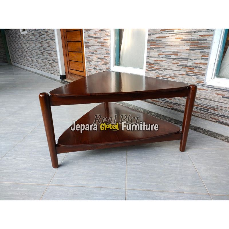 Jual meja Tamu Jati segitiga teak wood (coffe table jati,meja kopi jati ...