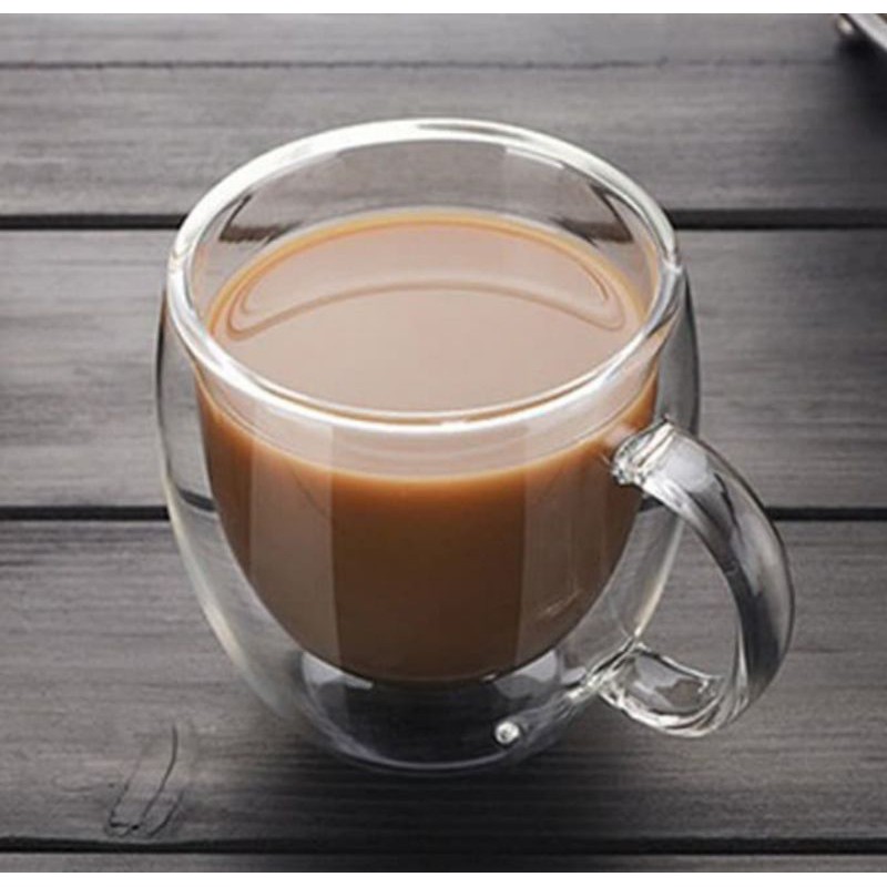 Jual Gelas Cangkir double wall anti panas insulated cup 350 ml | Shopee Indonesia