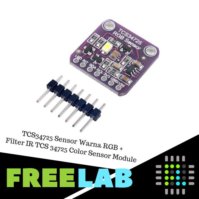 Jual tcs34725 sensor warna rgb + filter ir tcs 34725 color sensor ...