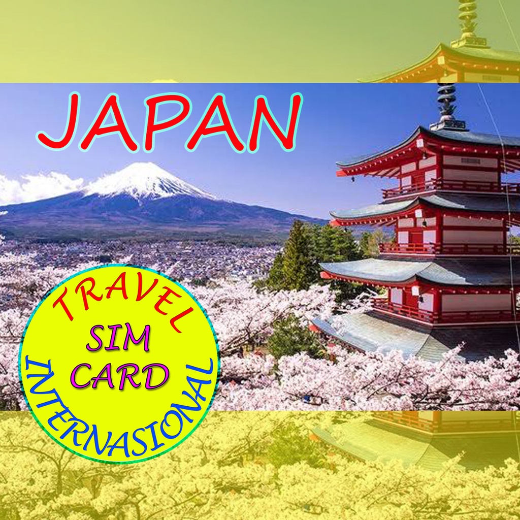 Jual Sim Card travel Internet UNLIMITED JAPAN Simcard JEPANG Data ...