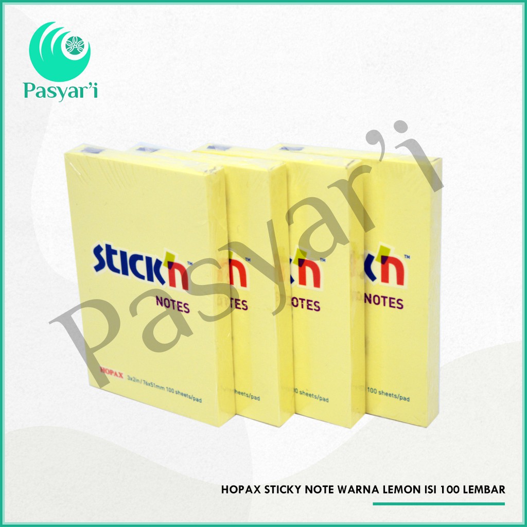 Jual Hopax Sticky Note warna 3x2 in isi 100 lembar | Shopee Indonesia