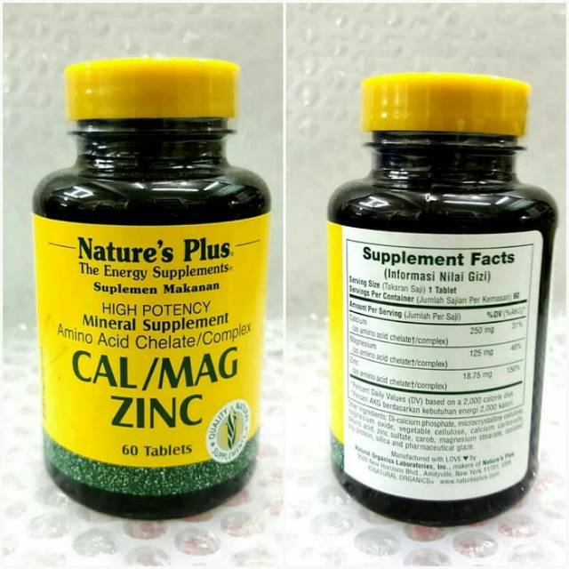 Jual calcium mag zinc nature plus | Shopee Indonesia