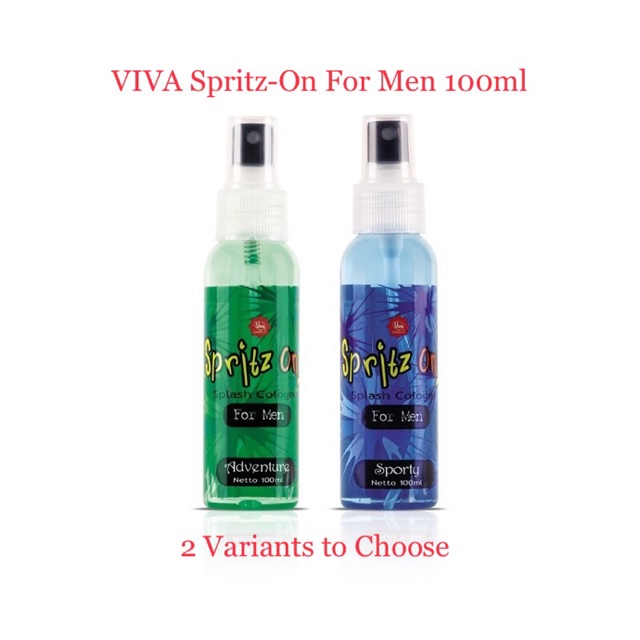 Jual VIVA SPRITZ-ON FOR MEN 100ml (2 Variants to Choose) | Shopee Indonesia
