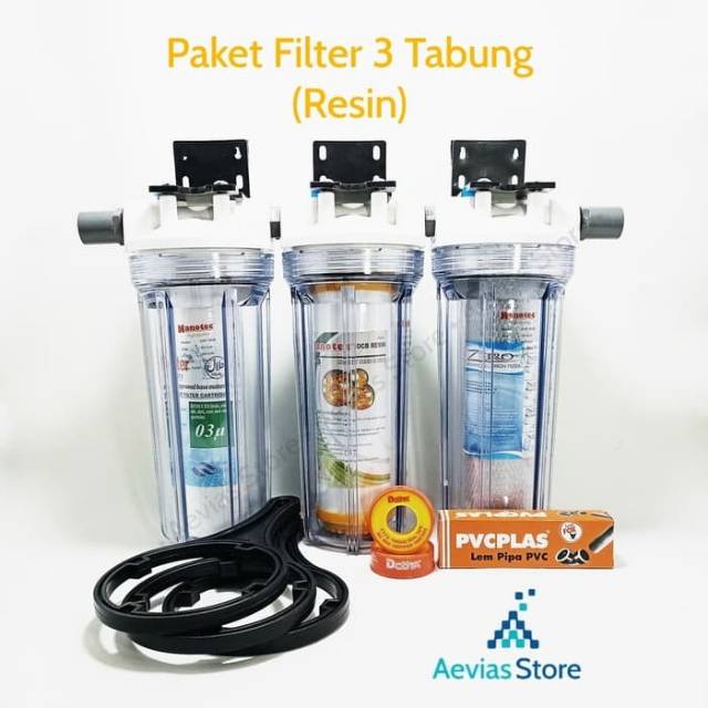 Jual Filter Air Saringan Air PDAM, PAM, Sumur, Tabung, Tahap 3, 10 ...