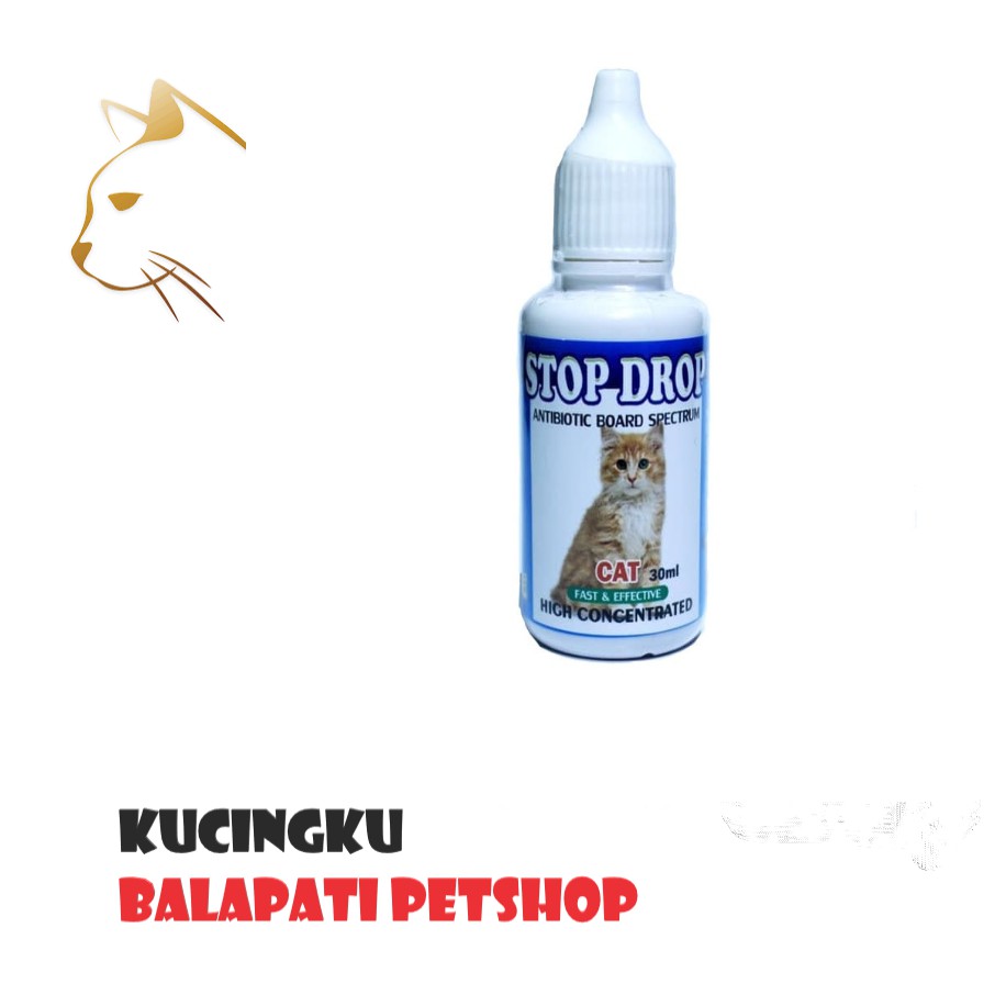 Jual Obat Kucing Demam Terkena Virus Dan Bakteri Stop Drop/Miu Drop Cat ...