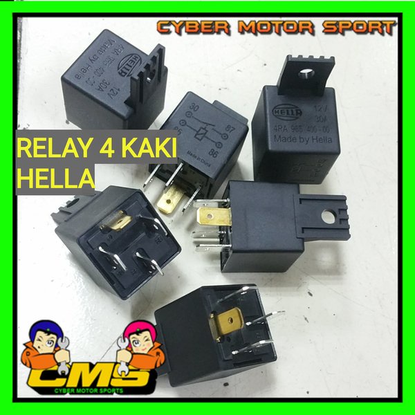 Jual Relay 4 kaki 12 volt 30A. Relay mobil. relay lampu. relay klakson ...