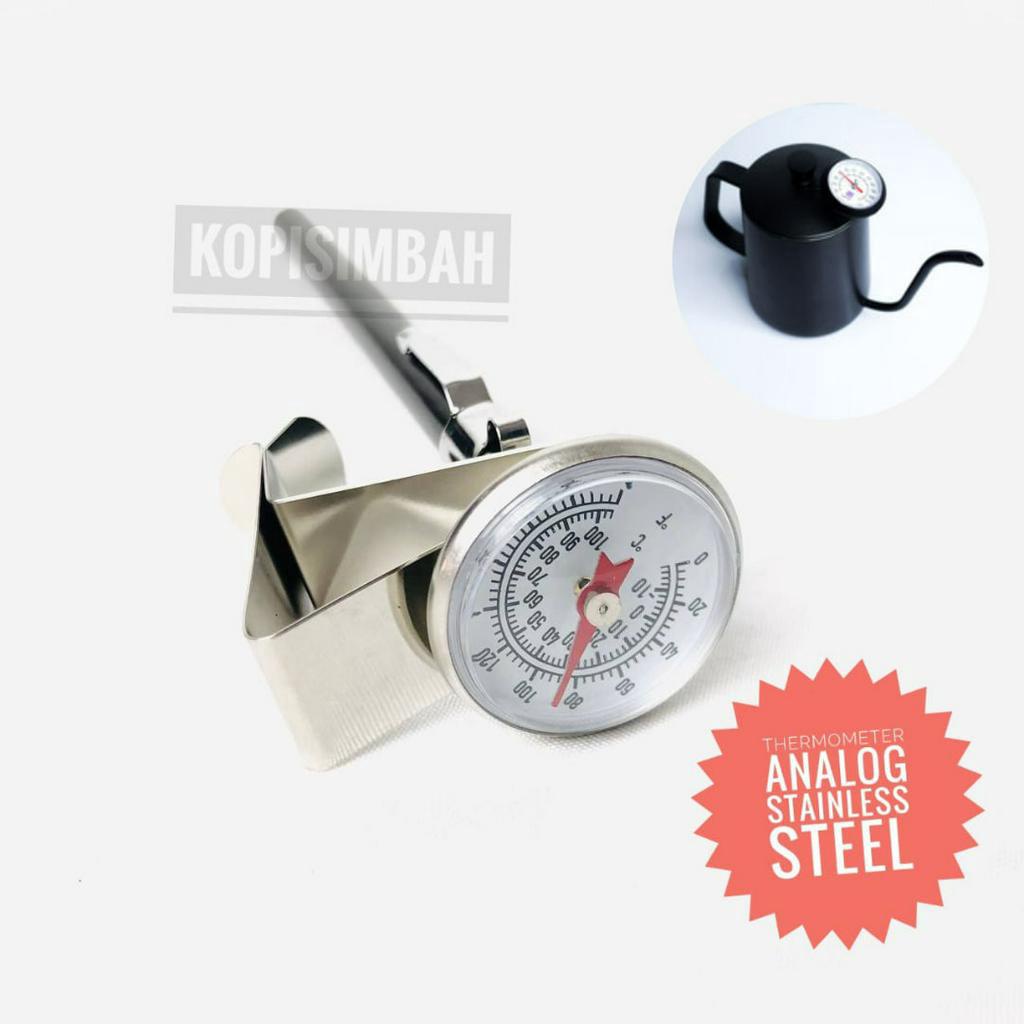Jual Analog Coffee Milk Thermometer Stainless Termometer Ukur Suhu ...