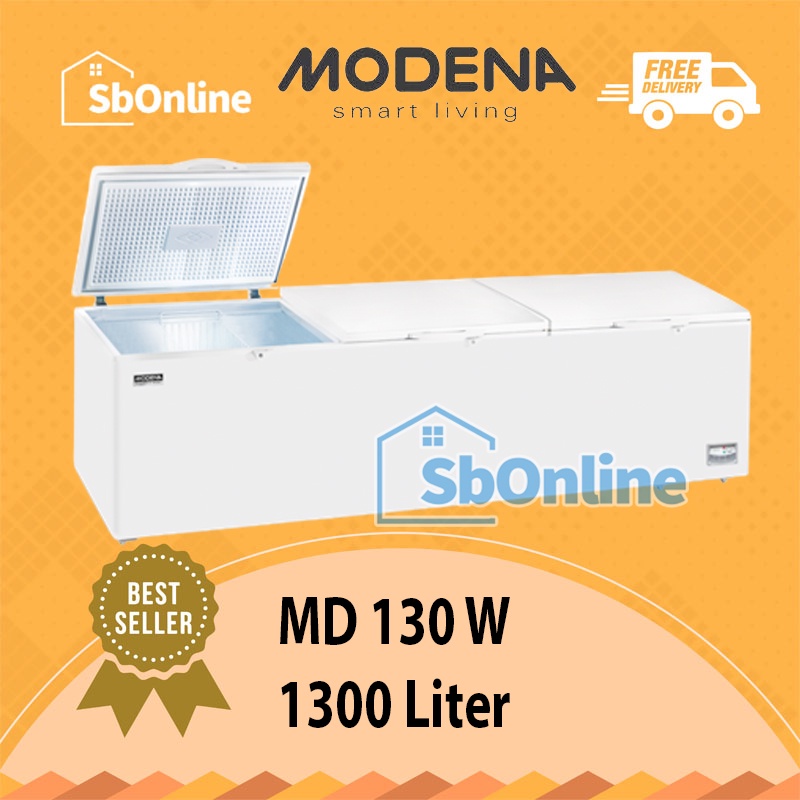 Jual MODENA Chest Freezer 1300 Liter - MD 130 W | Shopee Indonesia