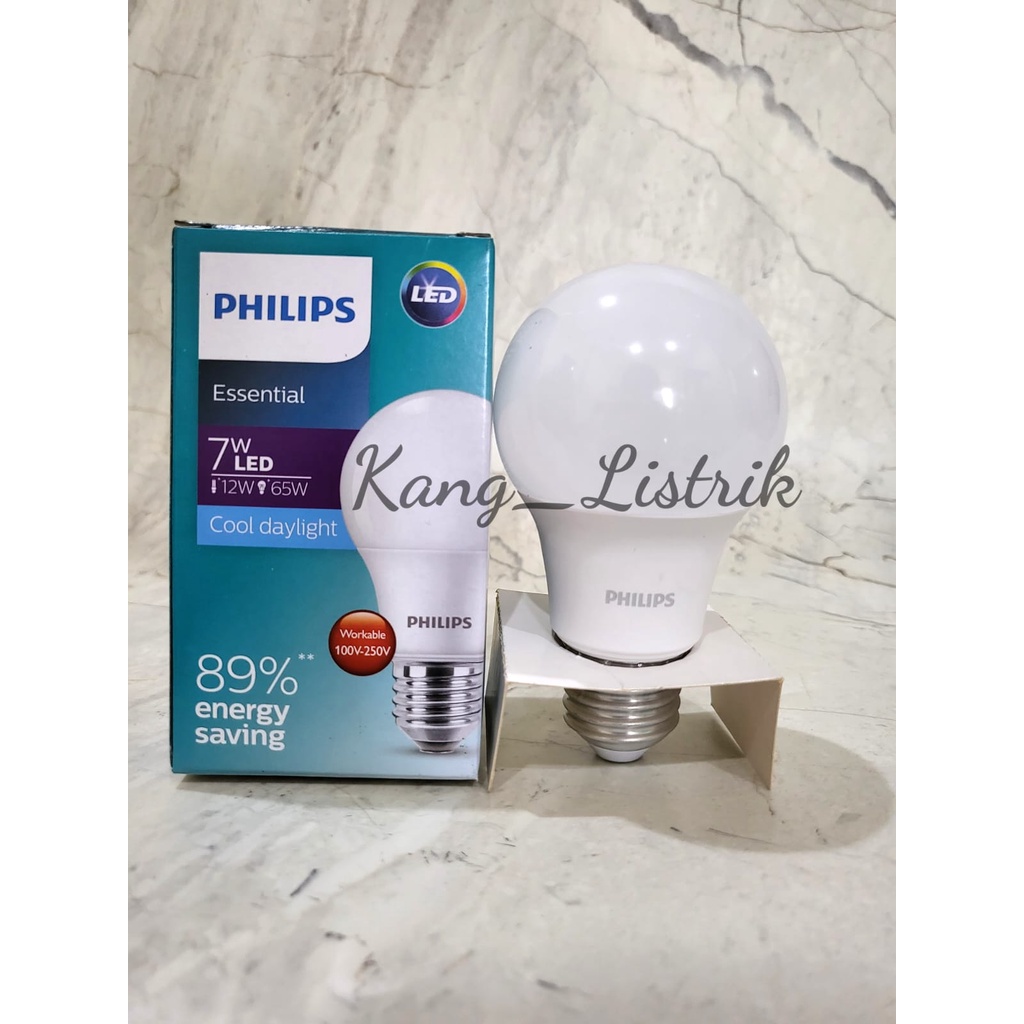 Jual Led Philips Essential 7W / Philips Essential LED Bulb 7W | Shopee ...