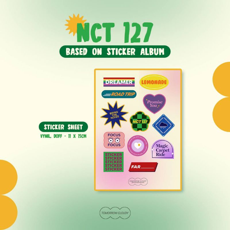 Jual NCT 127 STICKER SET (BASED ON STICKER ALBUM) | Shopee Indonesia