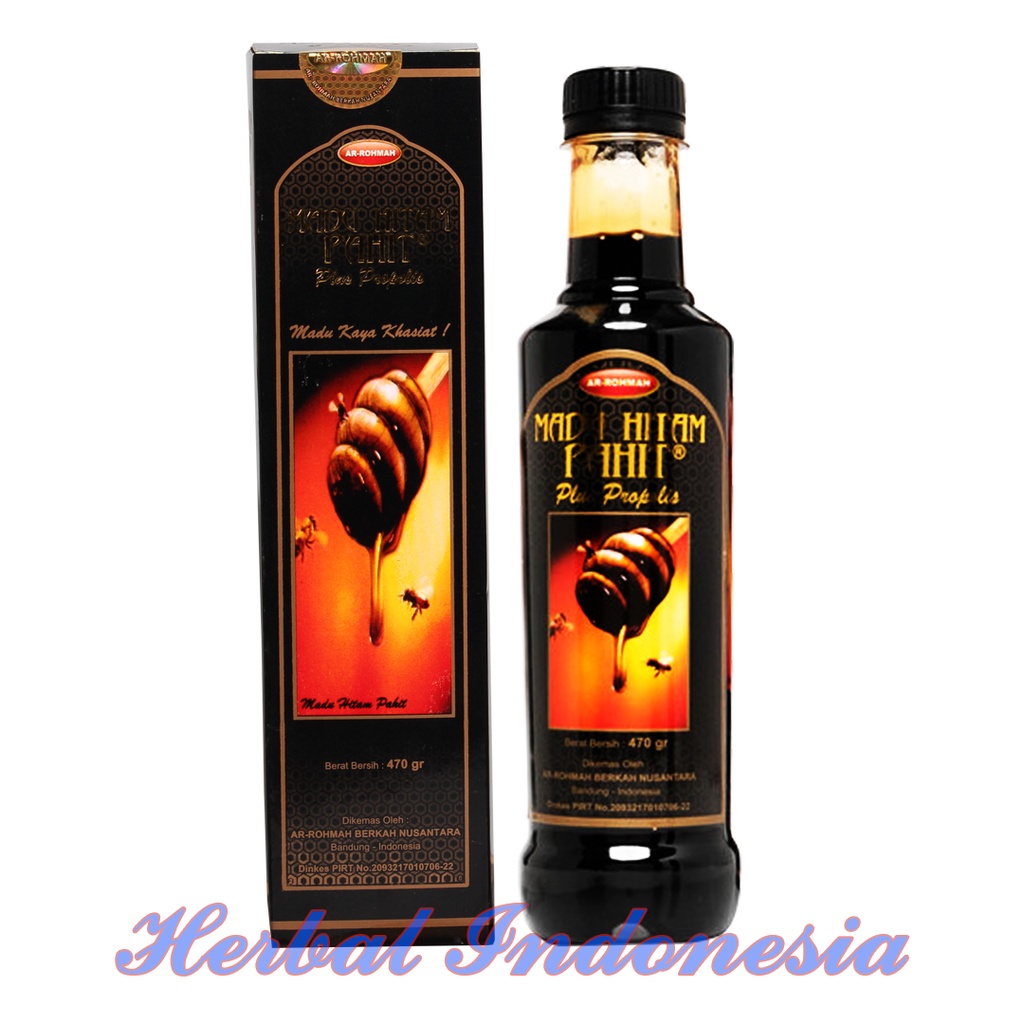 Jual Madu Hitam Pahit AR-ROHMAH | ARROHMAH 470 Gr | AR ROHMAH Plus ...