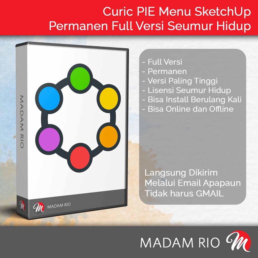 Jual Curic PIE Menu SketchUp Lisensi Permanen Full Versi | Shopee Indonesia