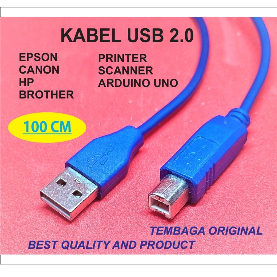 Jual KABEL USB 2.0 PRINTER EPSON CANON HP BROTHER SCANNER ARDUINO UNO ...