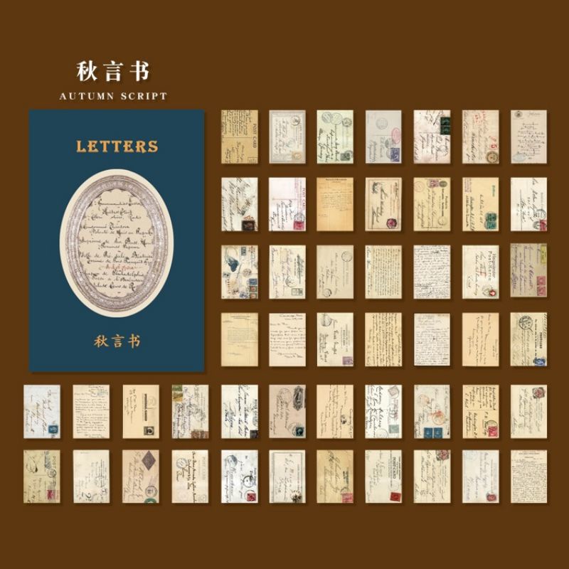 Jual (5 Lembar) Litmus Paper | Vintage Paper Retro Memo Pad Cards bujo ...
