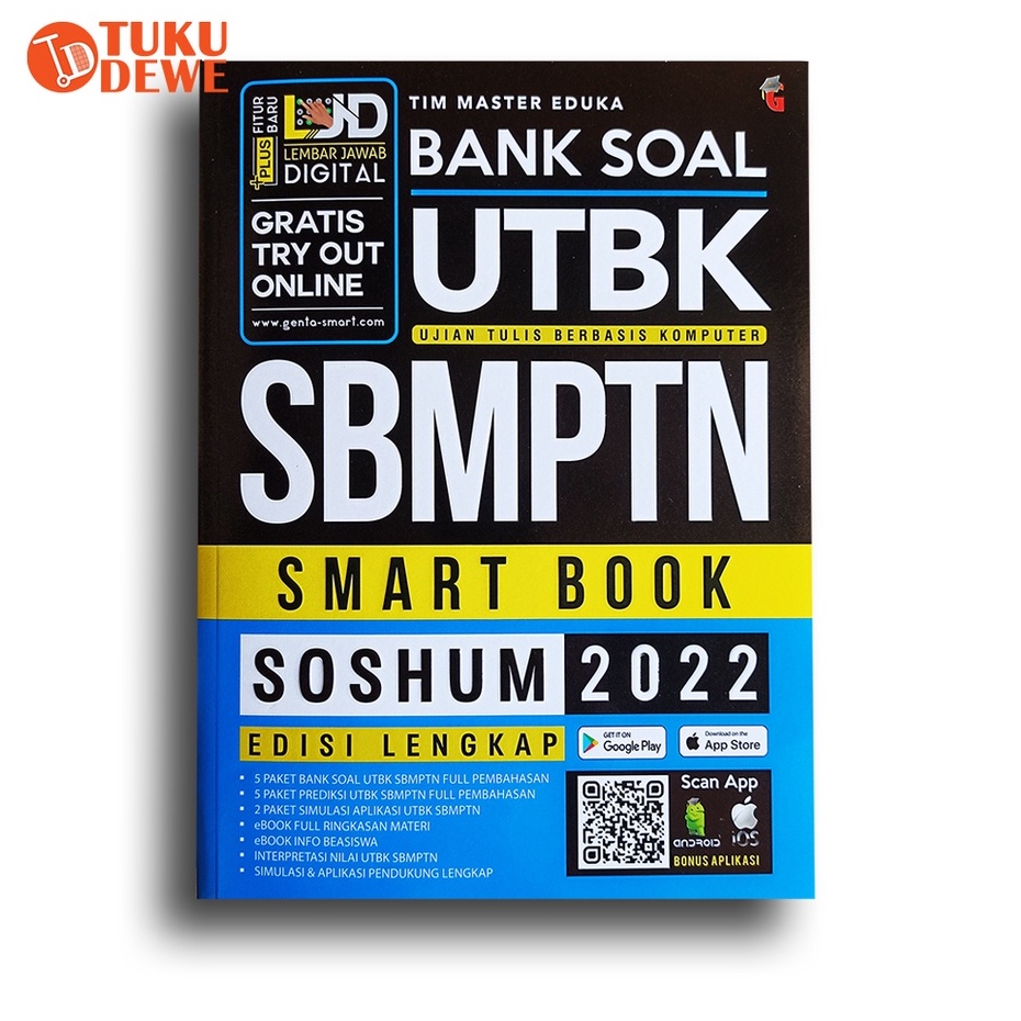 Jual BUKU SBMPTN UTBK SOSHUM BANK SOAL UTBK SBMPTN SOSHUM 2022 SMART BOOK EDISI LENGKAP GENTA ...