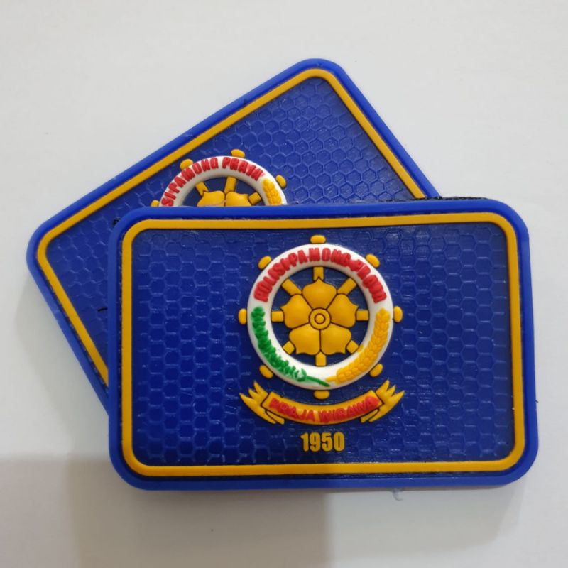 Jual patch rubber pvc logo pol pp 3D - rubber patch satpol pp timbul ...